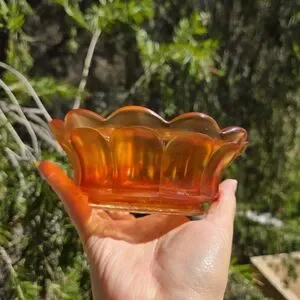 carnival glass | Storage & Organization | Antique Imperial Heavy Grape ...